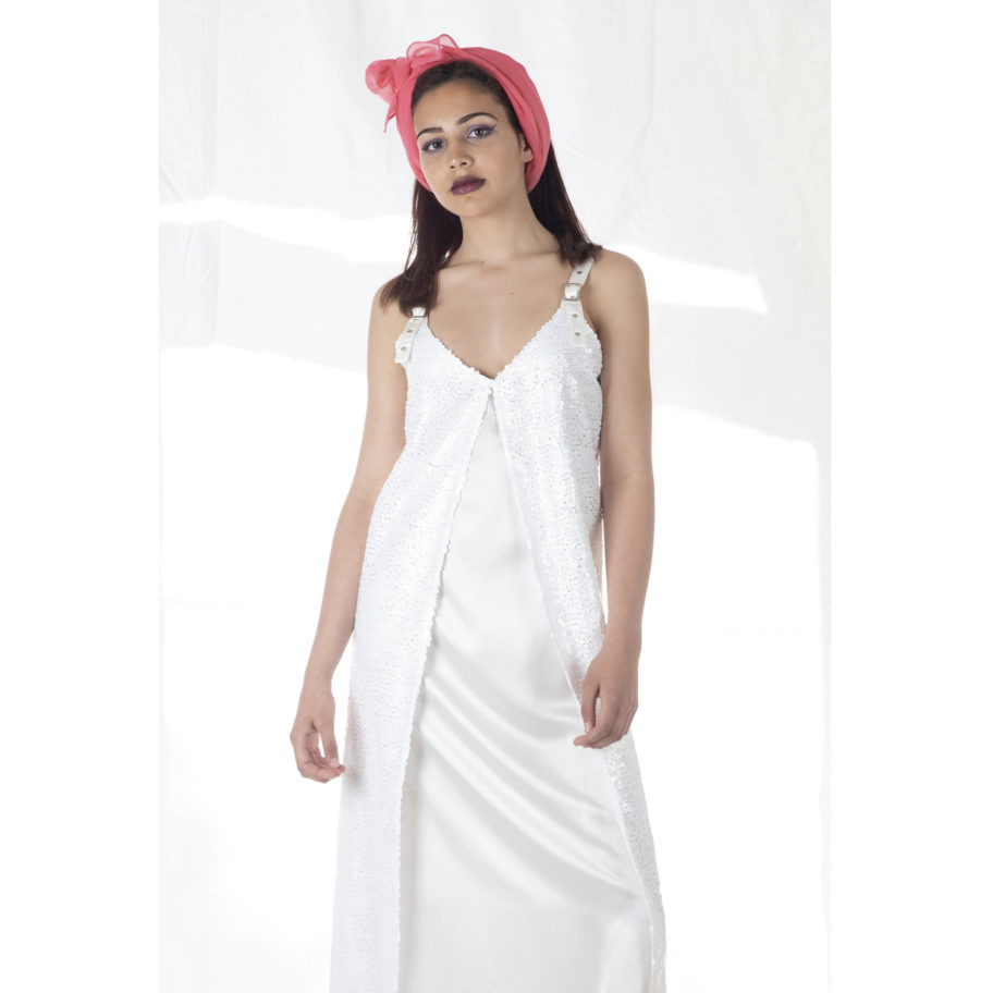 SUITY XL – écharpe fluide fuschia – La Suite Jenny Sacerdote